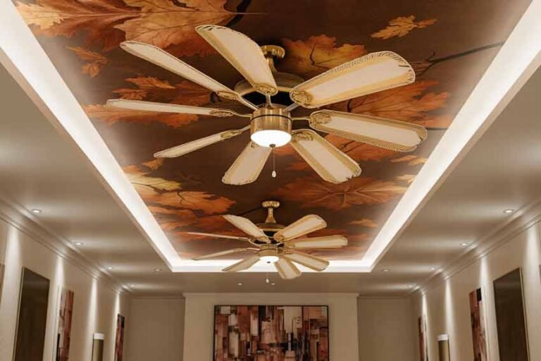 10 False Ceiling Designs With 2 Fans