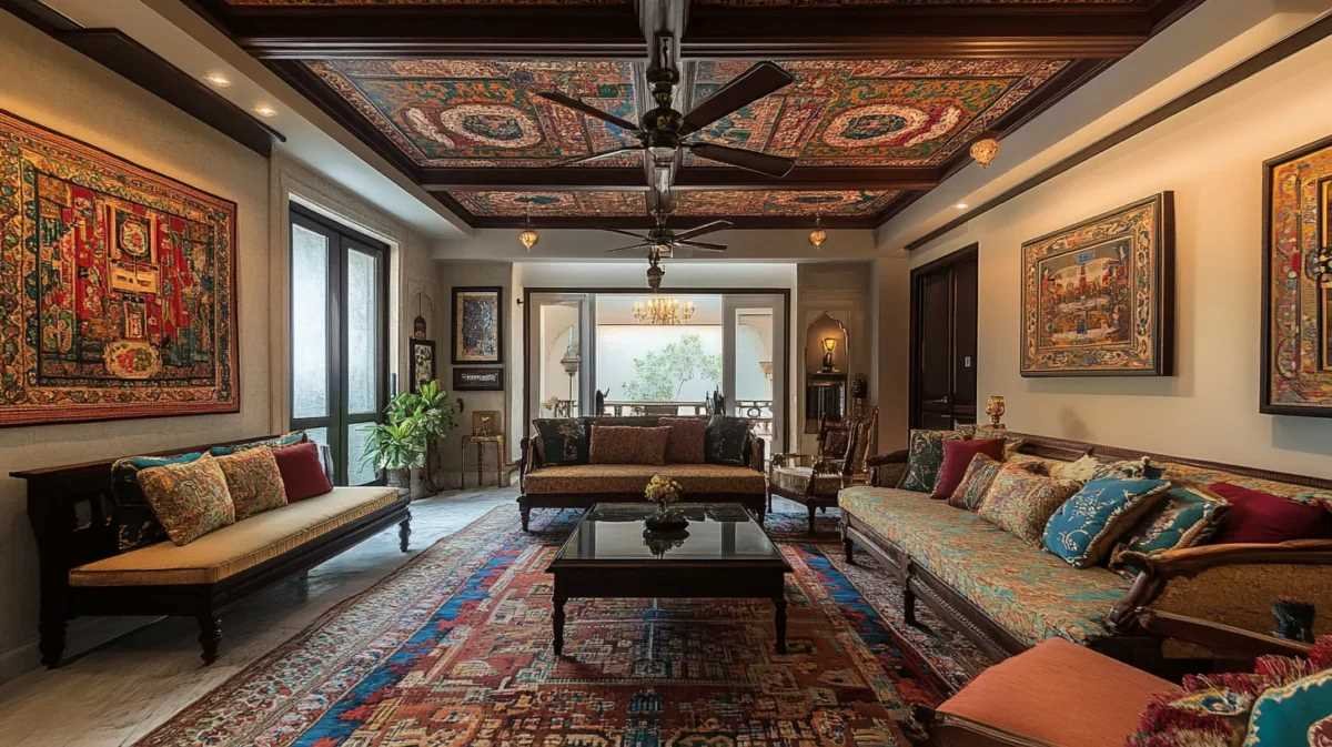 10 False Ceiling Designs With 2 Fans