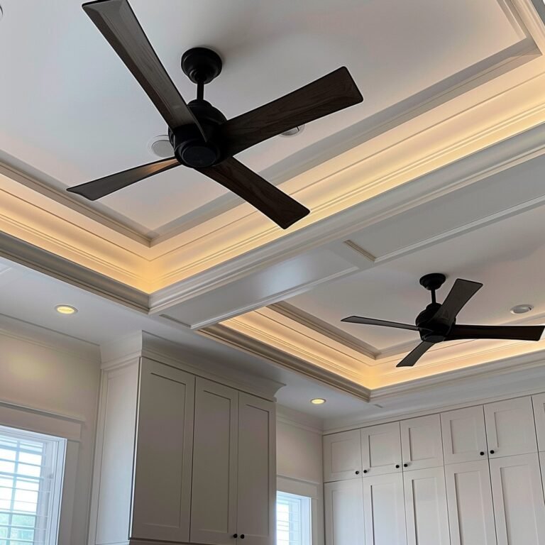 10 False Ceiling Designs With 2 Fans