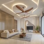 10 False Ceiling Designs With 2 Fans